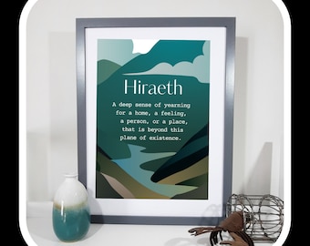 Hiraeth Welsh Print - Etsy UK
