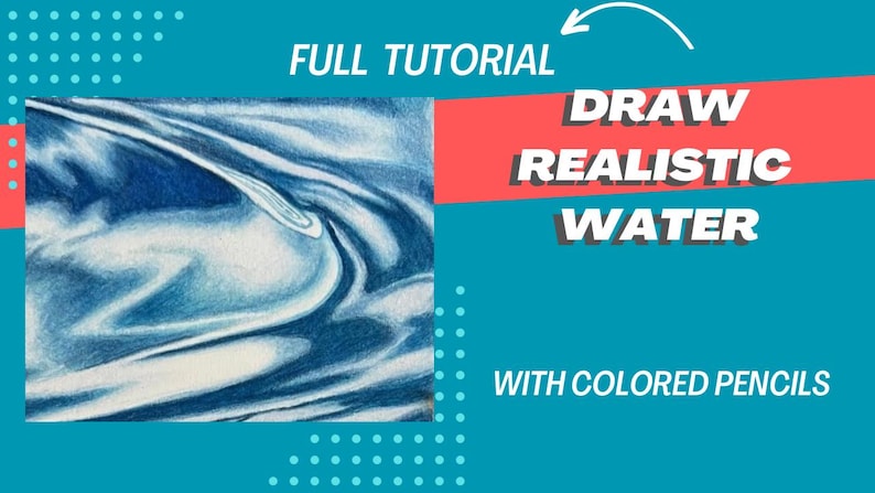 Draw Realistic Water With Colored Pencils - Etsy