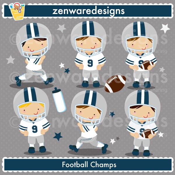 Child Football Player Clipart
