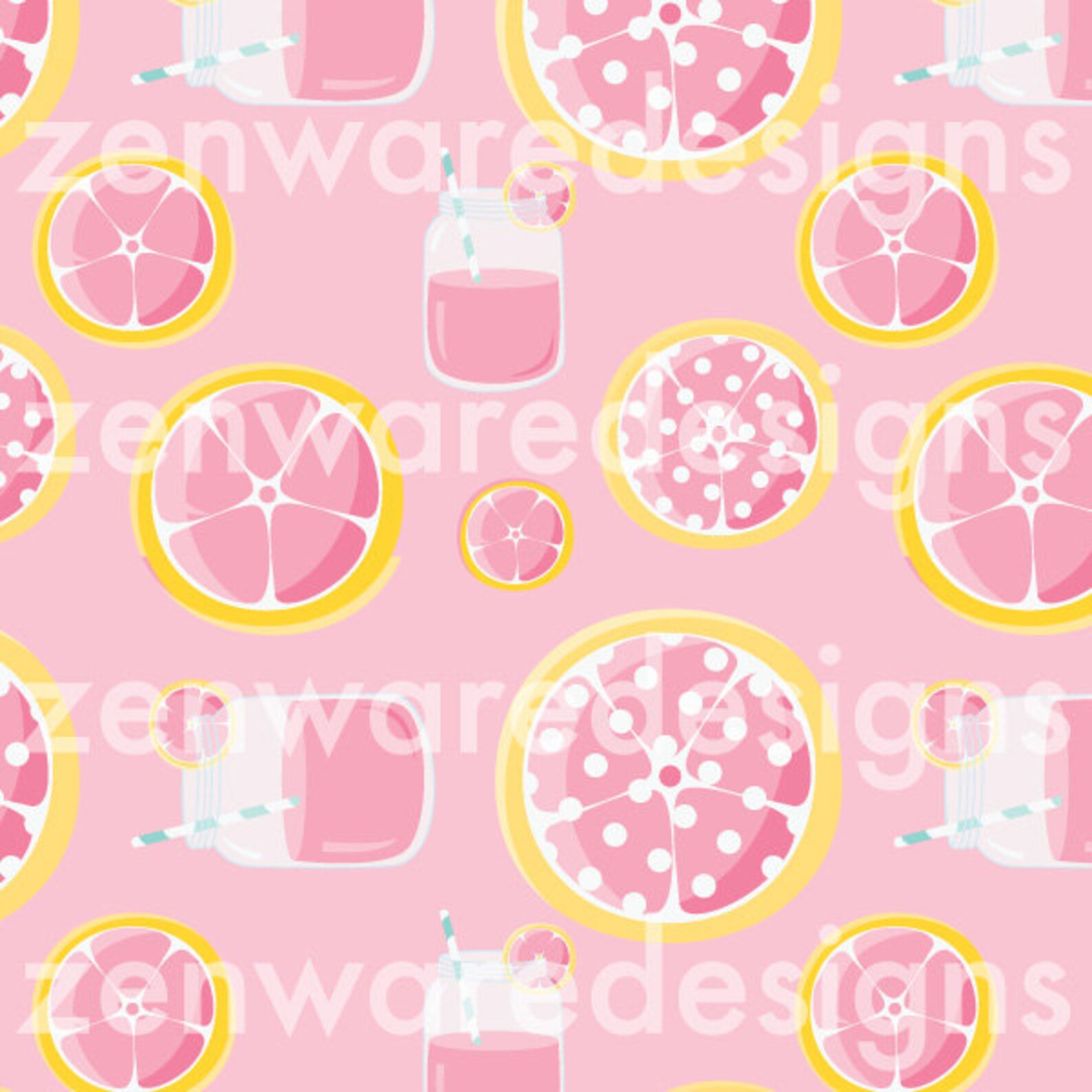 Lemonade Digital Papers - Etsy