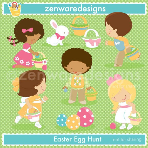 Easter Egg Hunt Clipart