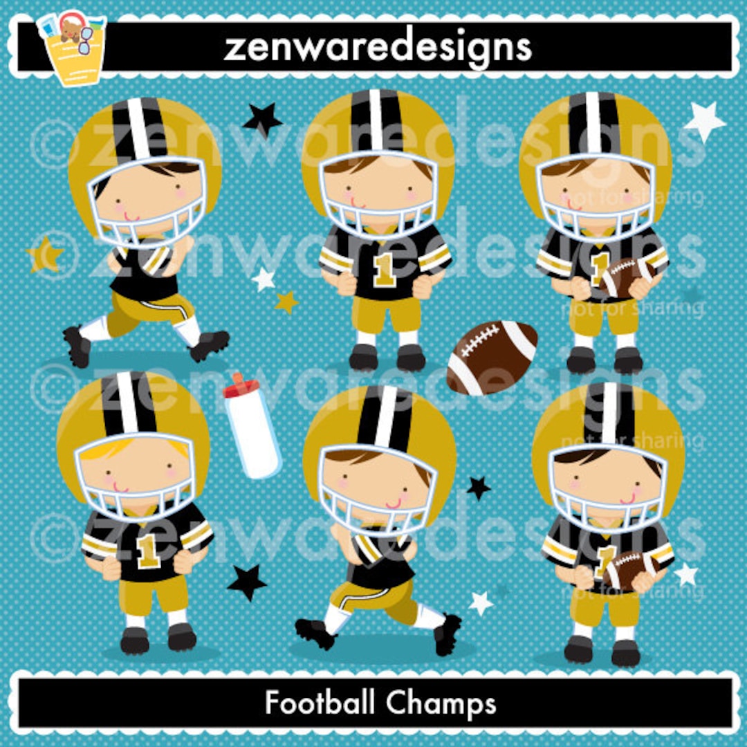 Football Clipart - Etsy