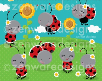 Ladybugs Clip Art Clipart Ladybug Clip Art Clipart - Etsy