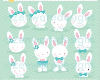 Busy Easter Bunny Clipart | Etsy