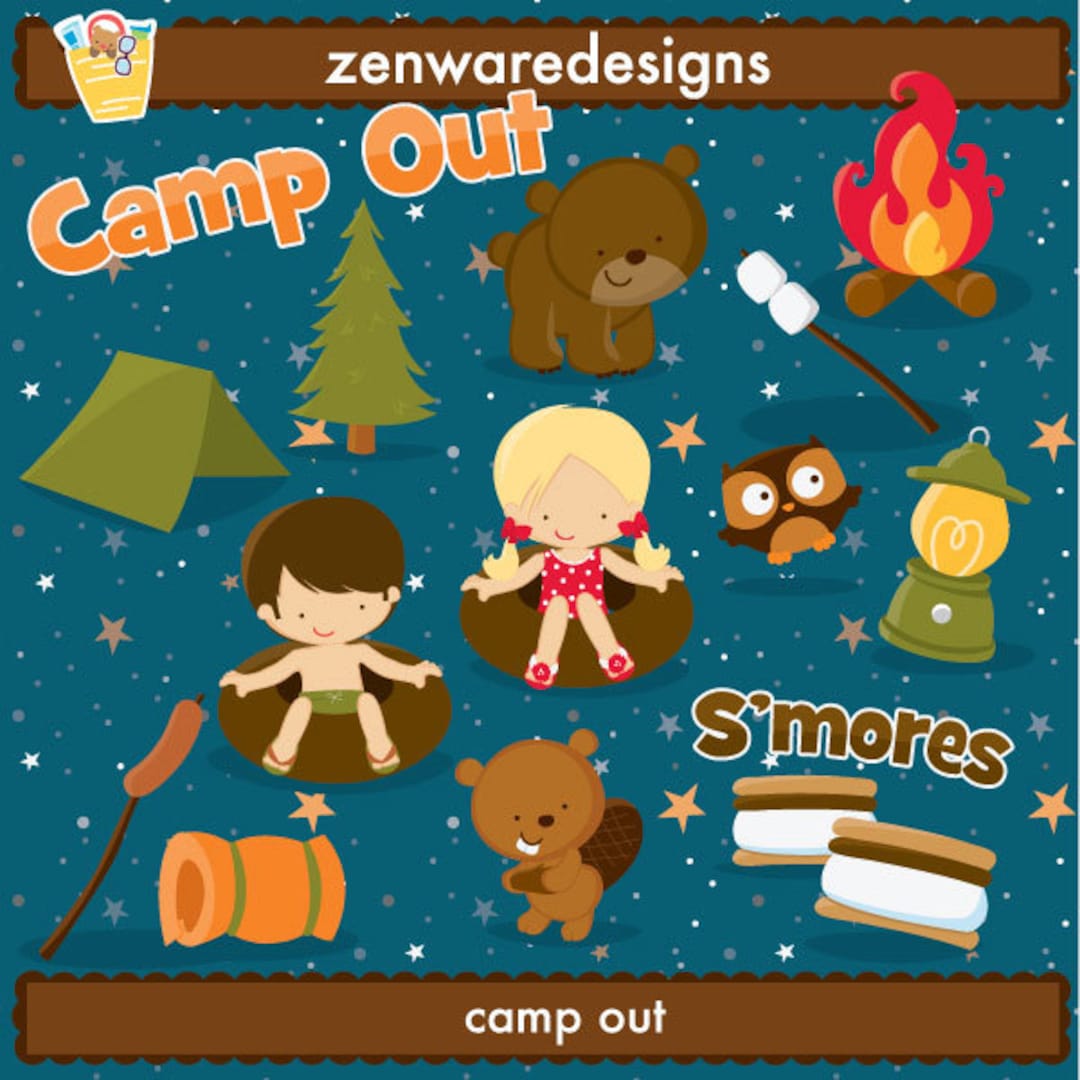 Summer Camp Clipart - Etsy