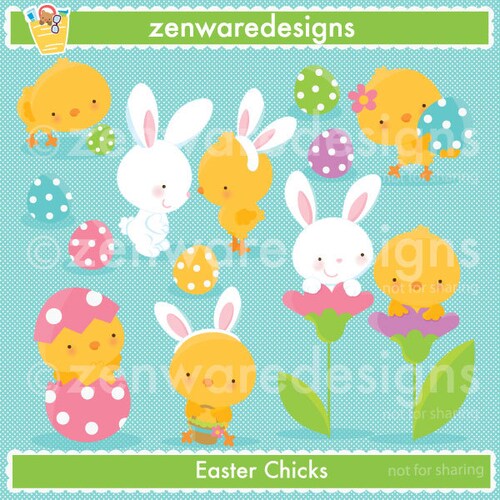 Busy Easter Bunny Clipart - Etsy
