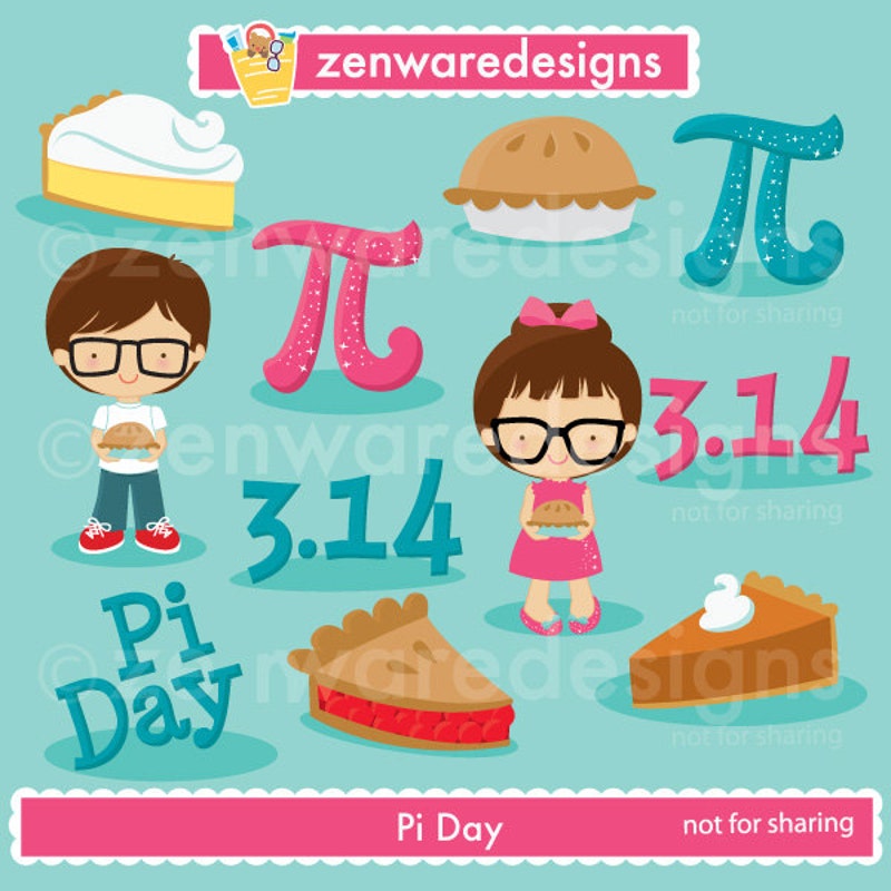 Pi Day Clipart - Etsy