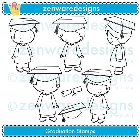 Graduation Day Clipart Black And White