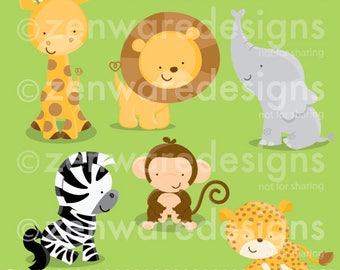 Feed A Jungle Animal Clipart - Feeding Open Mouth Animals - Elephant ...