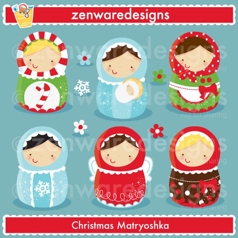 Matryoshka Clipart - Etsy