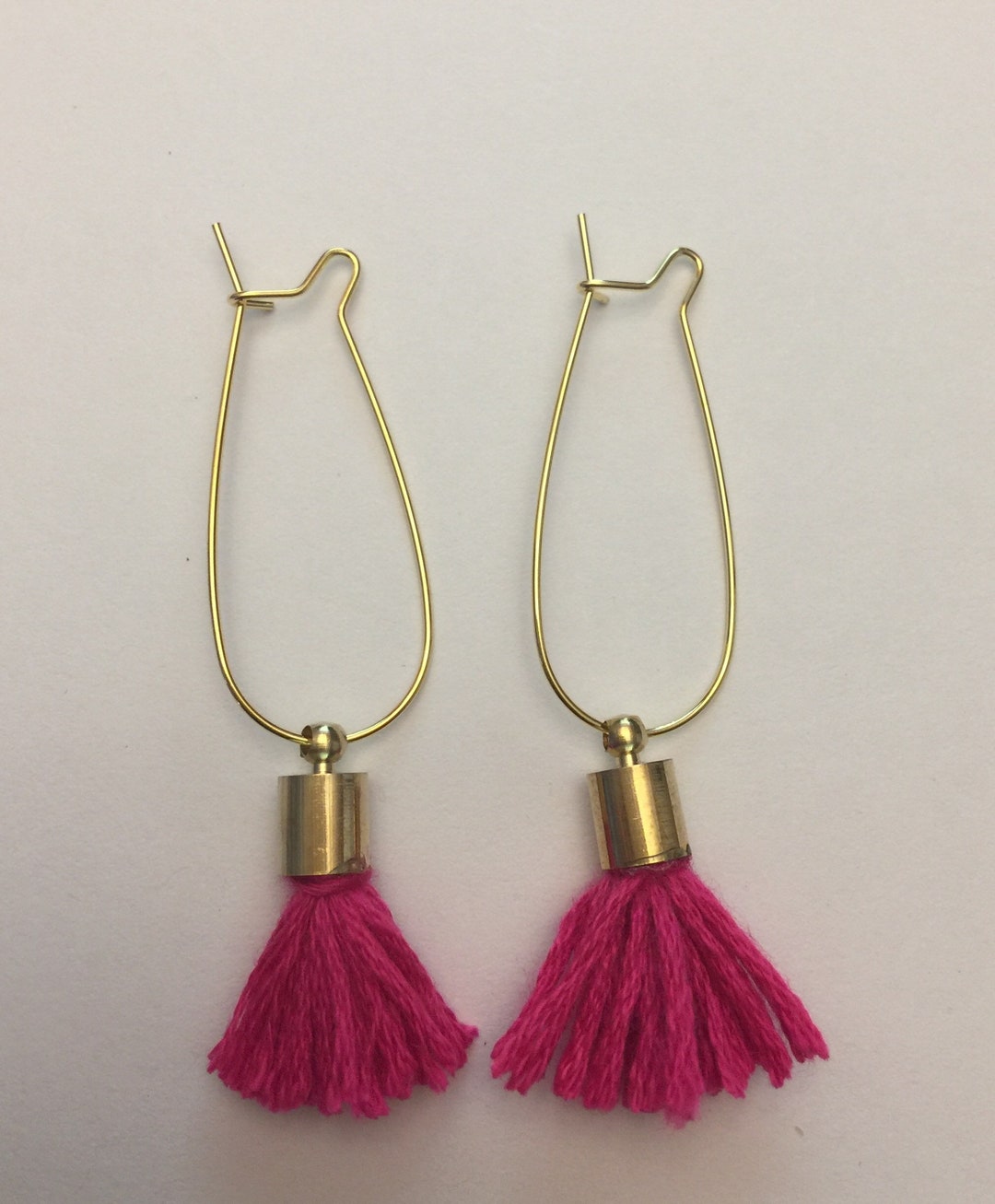 Fabulici Vergoldete Rosa Quaste Ohrringe Boho Style Mini Ein Paar - Etsy.de