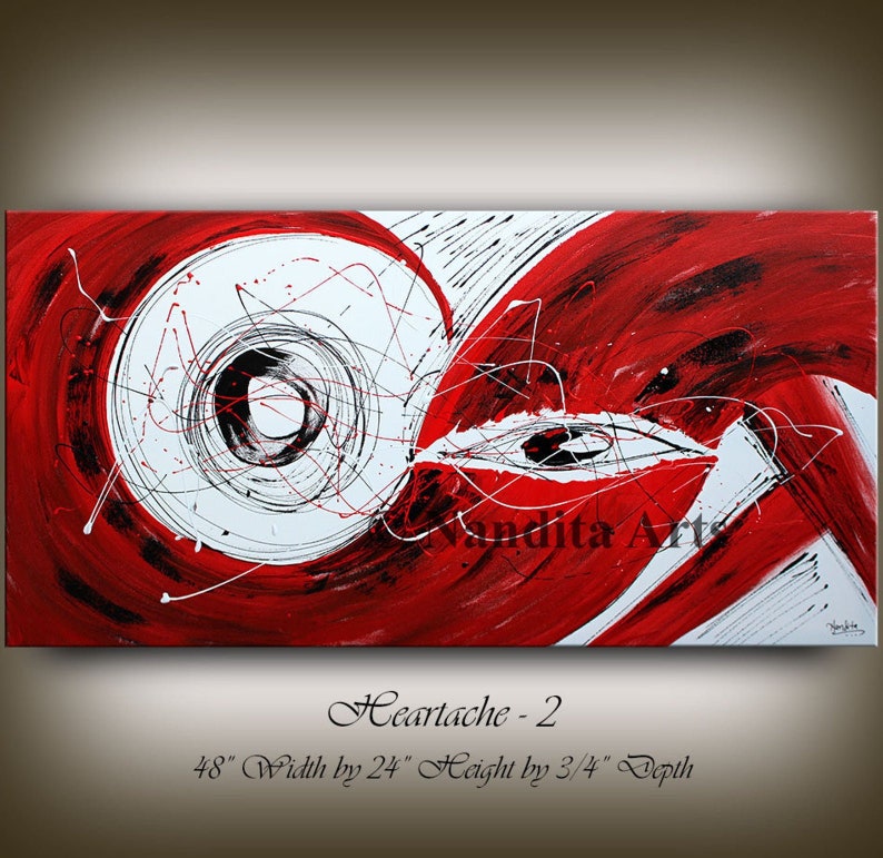 Red eye painting on canvas Painting Red painting canvas | Etsy