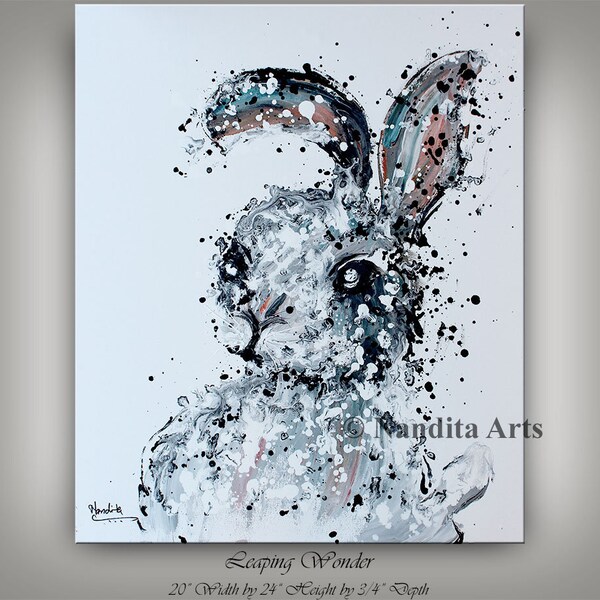 Abstract Bunny - Etsy