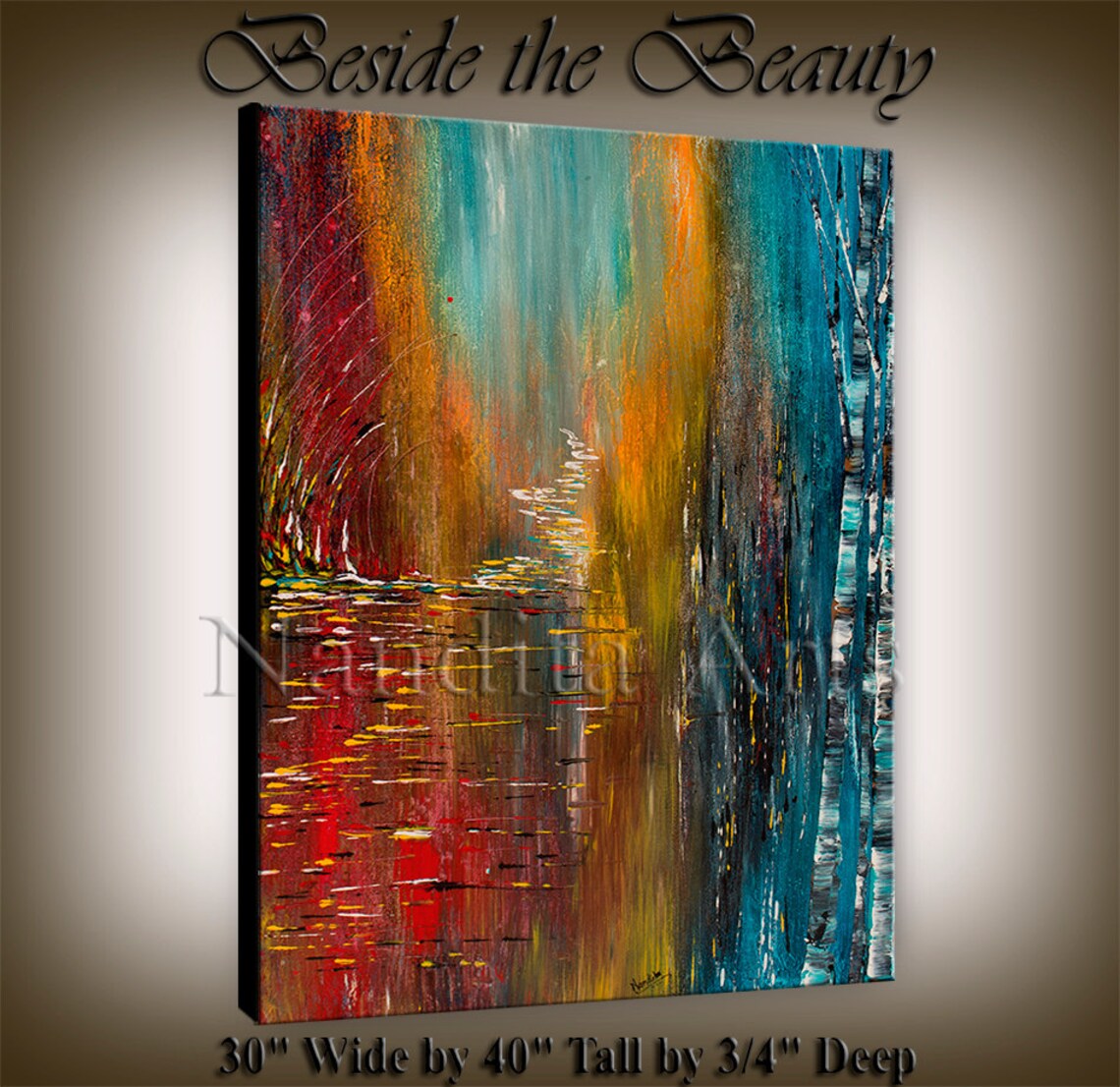 Colorful Landscape Wall Art Colorful Canvas Wall Art - Etsy