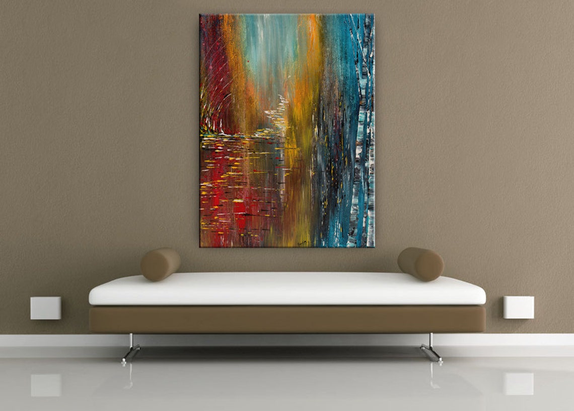 Colorful Landscape Wall Art Colorful Canvas Wall Art - Etsy