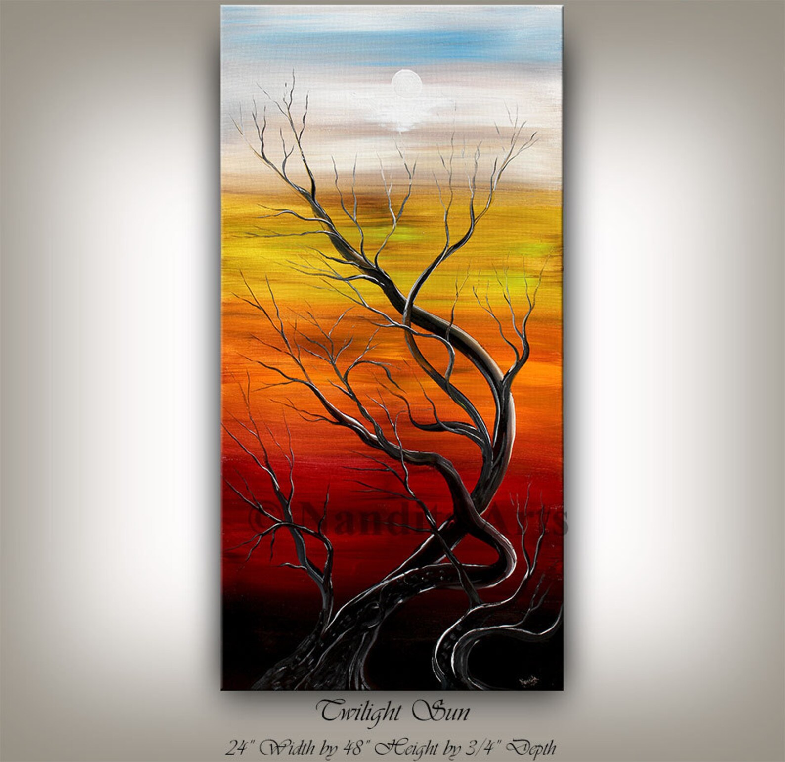 Tree Art Landscape Painting Original Large Painting Home - Etsy