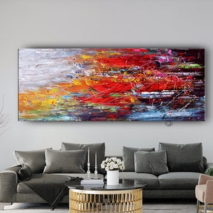 Colorful Abstract Jackson Pollock-style Painting - Splatter Art by ...