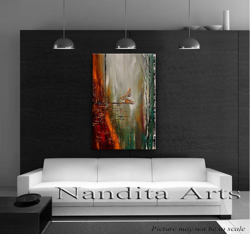 Large Landscape Acrylic Painting on Canvas Original Acrylic | Etsy