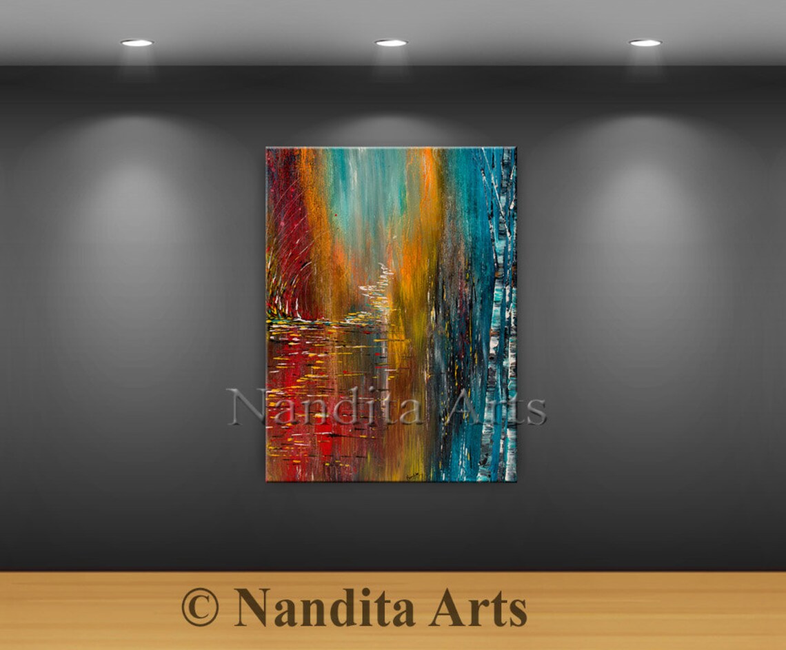Colorful Landscape Wall Art Colorful Canvas Wall Art - Etsy