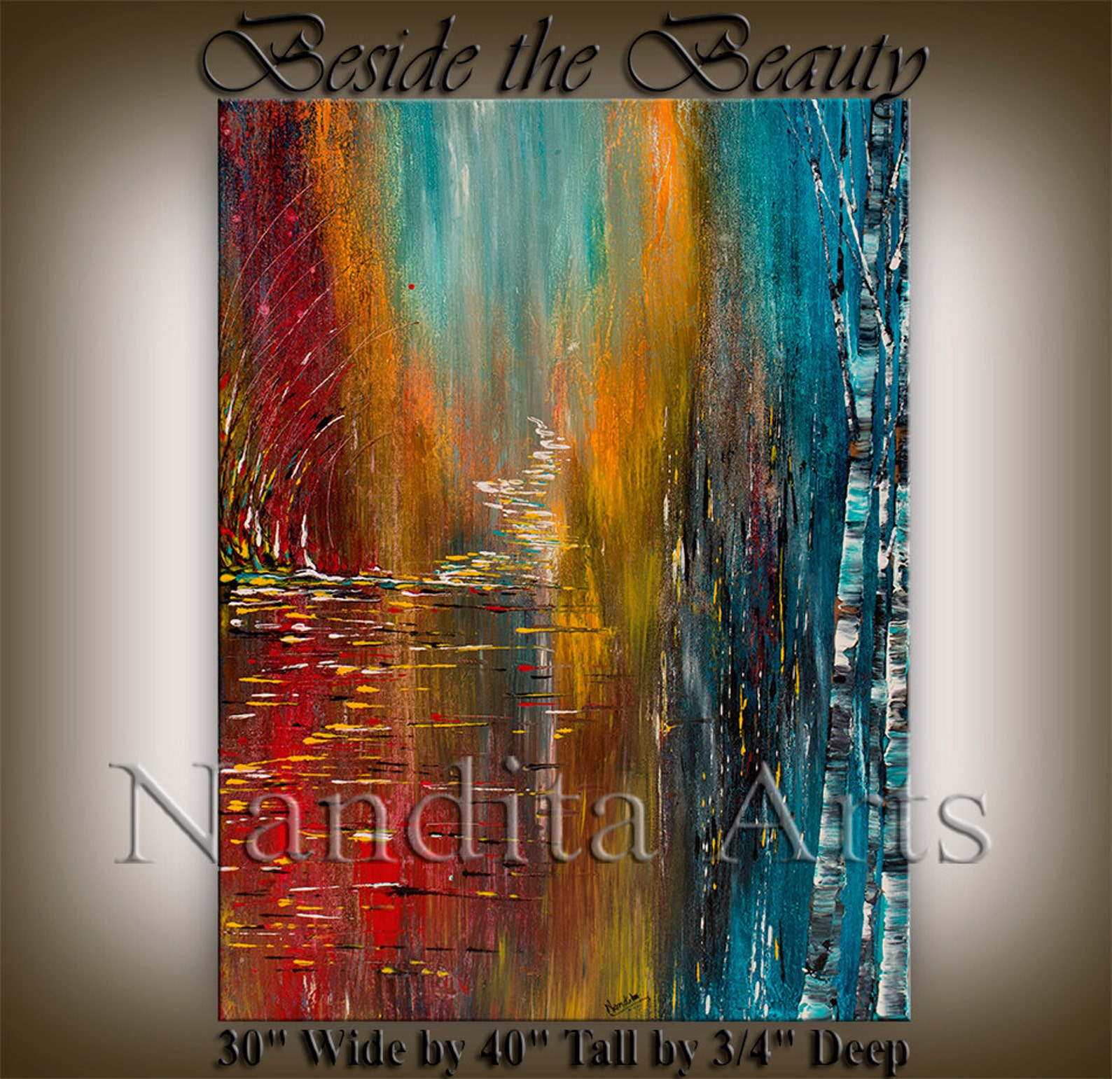 Colorful Landscape Wall Art Colorful Canvas Wall Art - Etsy