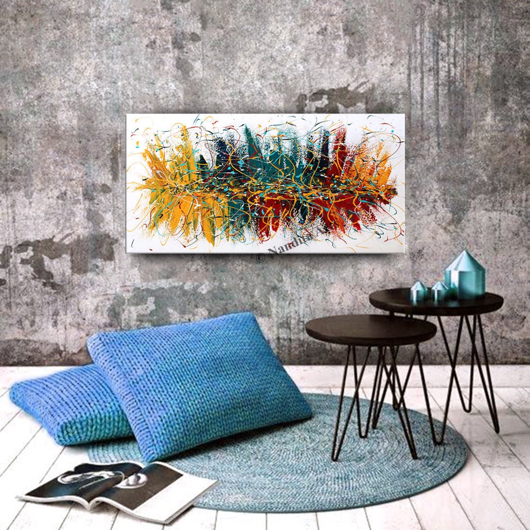 Abstract Wall Art Acrylic Painting Large Original Painting - Etsy