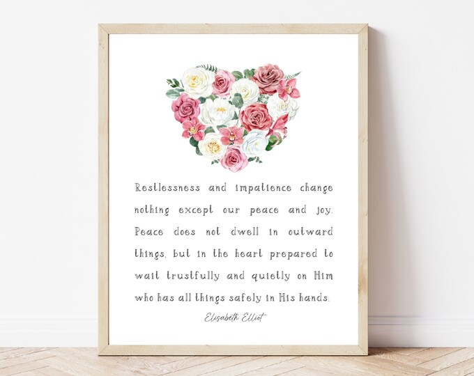 Elisabeth Elliot Quote, Elisabeth Elliot Print, Christian Prints ...