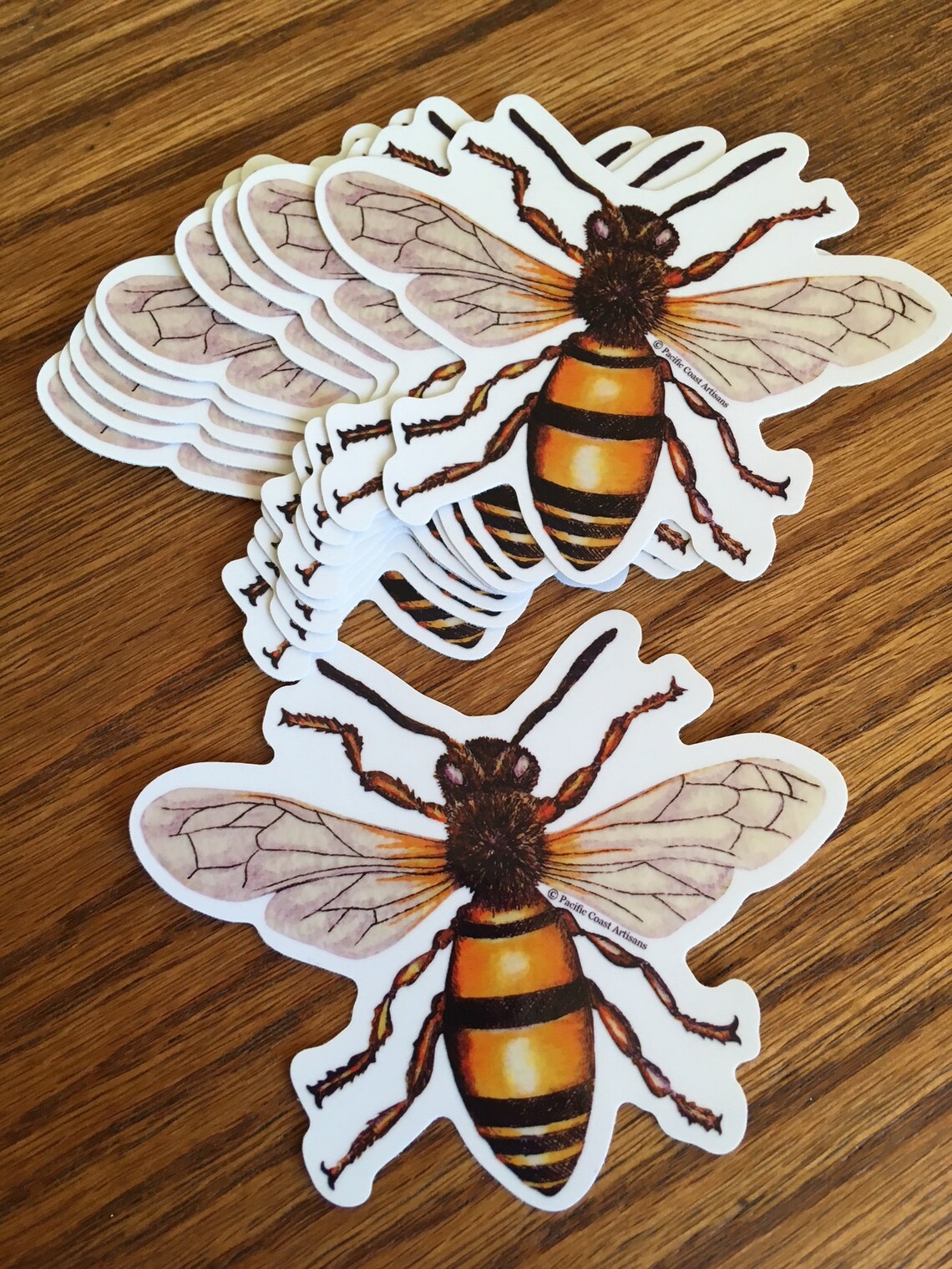 Honeybee Vinyl Sticker | Etsy