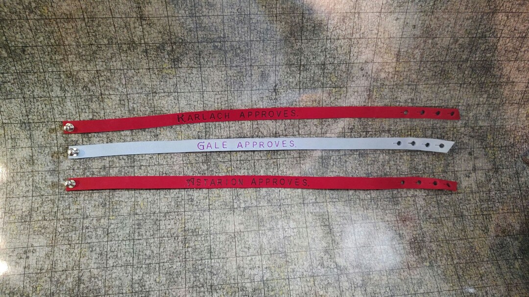 Bg3 Companion Approval Double Wrap Leather Bracelet - Etsy