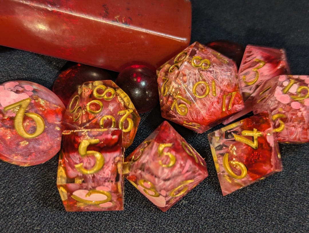 Character 20s - Sanguine Heart - Full Dice Set (A- Grade) - Etsy