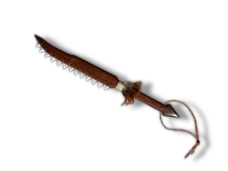 Mahogany Leiomano With Authentic Tiger Shark Teeth - Hawaiian ...