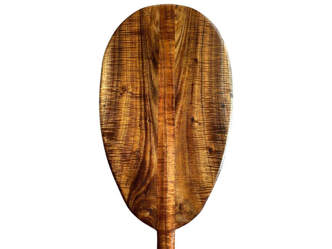 Premium Extremely Curly Koa Paddle - Hawaiian Outrigger Canoe Paddling ...