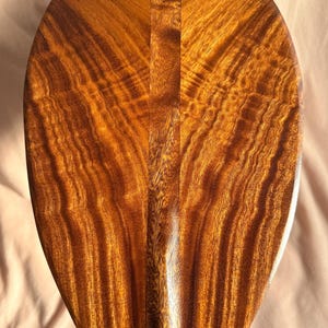 Curly Monkeypod Paddle - Hawaiian Outrigger Canoe Paddling - Etsy