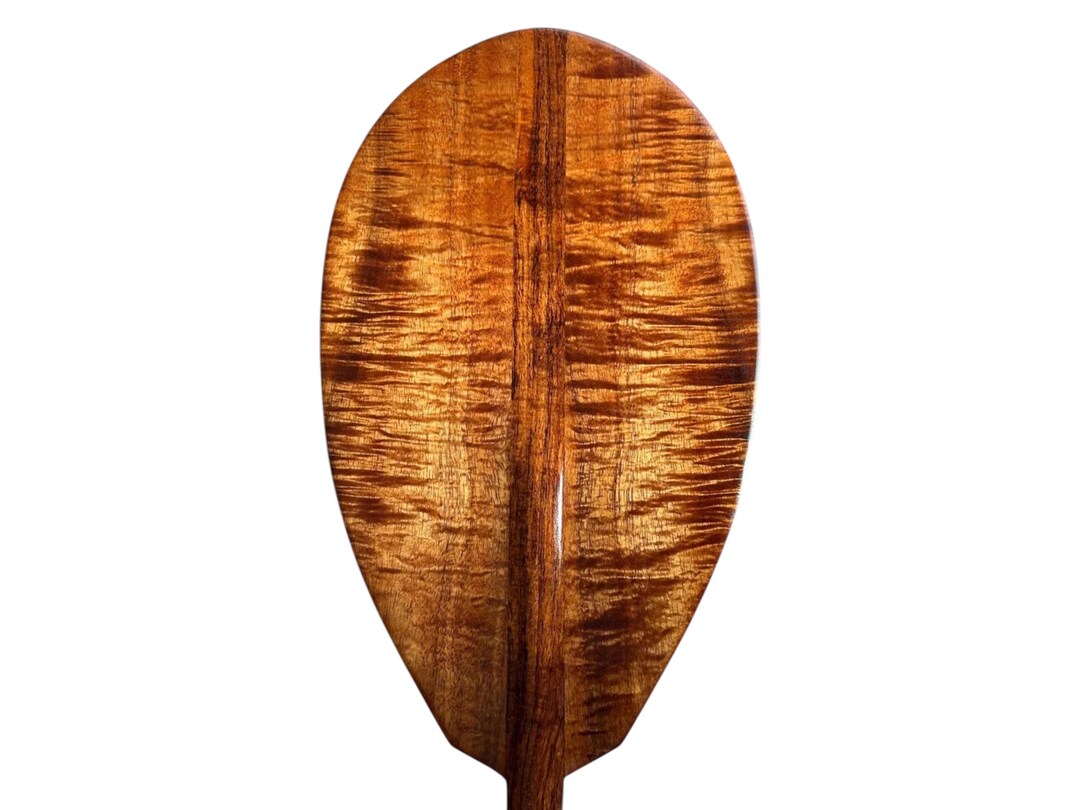 Curly Koa Wood Paddle - Hawaiian Outrigger Canoe Paddling - Etsy