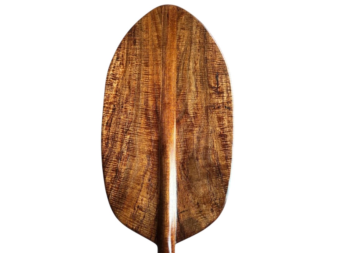 Premium Extremely Curly Koa Paddle With Oversized Blade - Hawaiian ...