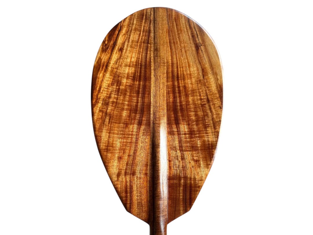 Curly Koa Wood Paddle - Hawaiian Outrigger Canoe Paddling - Etsy