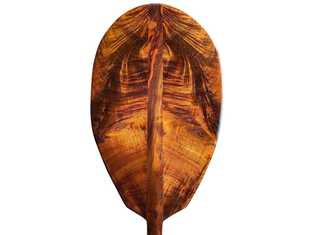 Curly Koa Wood Paddle Hawaiian Outrigger Canoe Paddling - Etsy