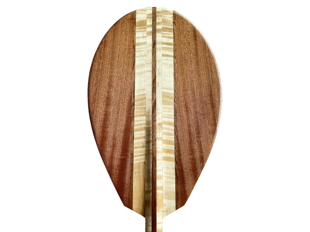 Trophy Size 3ft Mahogany & Curly Maple Paddle - Hawaiian Outrigger ...