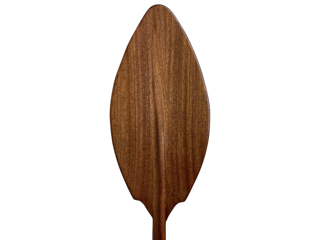 Teardrop Shaped Mahogany Paddle With T-handle - Hawaiian Outrigger ...