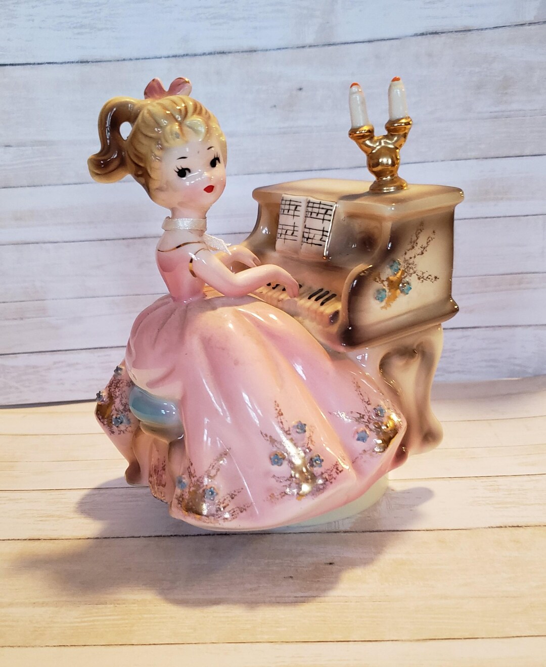 Josef Originals Tammy Music Box, Girl Playing Piano Music Box - Etsy