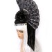 READY TO SHIP Fan Hat/ Geisha Hat/ Geisha Costume/ Spanish Hat/ Floral ...