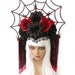 READY TO SHIP Spiderweb Headpiece/ Spiderweb Headdress/ Day of the Dead ...