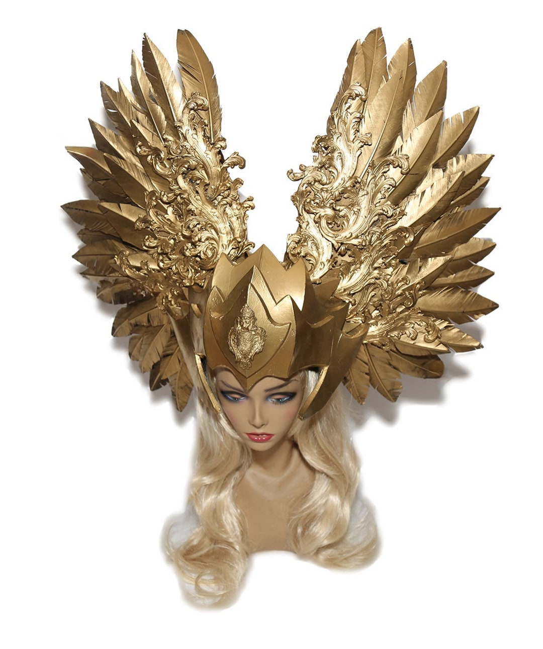 Headwings/ Head Wings/ Headdress/ Headpiece/ Armor Helmet / Feather ...