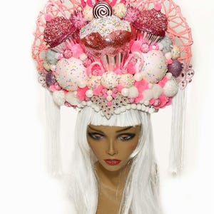 Candy Headdress/ Candy Headpiece/ Rococo/ Baroque/ Showgirl Headdress ...