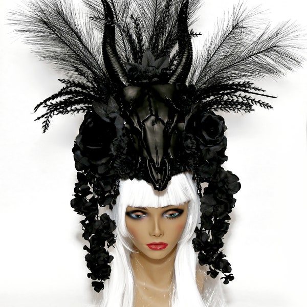 Skull Headpiece - Etsy