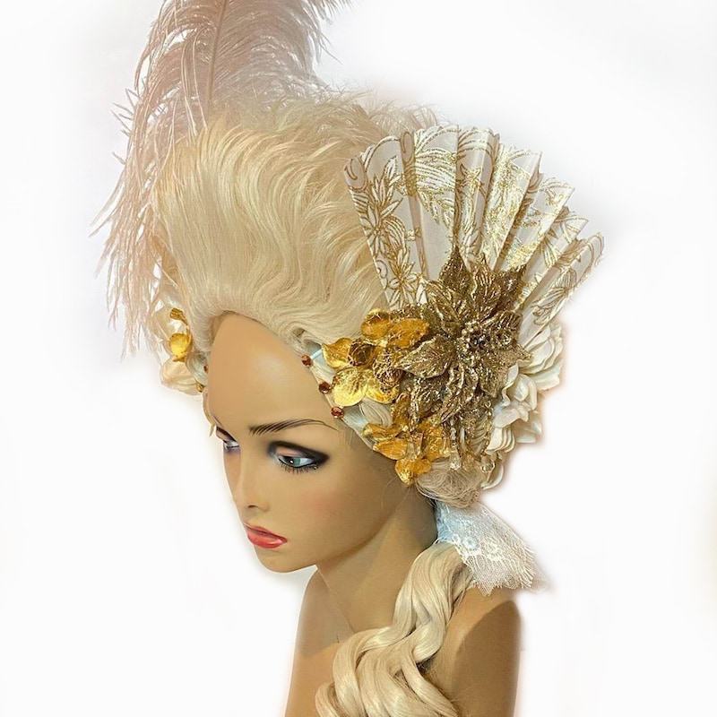 Powdered Wig - Etsy