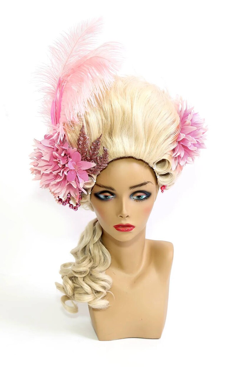 Marie Antoinette Wig/ Rococo Wig/ Powdered Wig/ Baroque Wig/ Pompadour ...