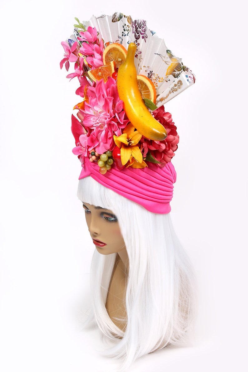 Fruit Hat/ Pinup Hat / Tropical Hat/ Tropical Fascinator/ Tiki - Etsy