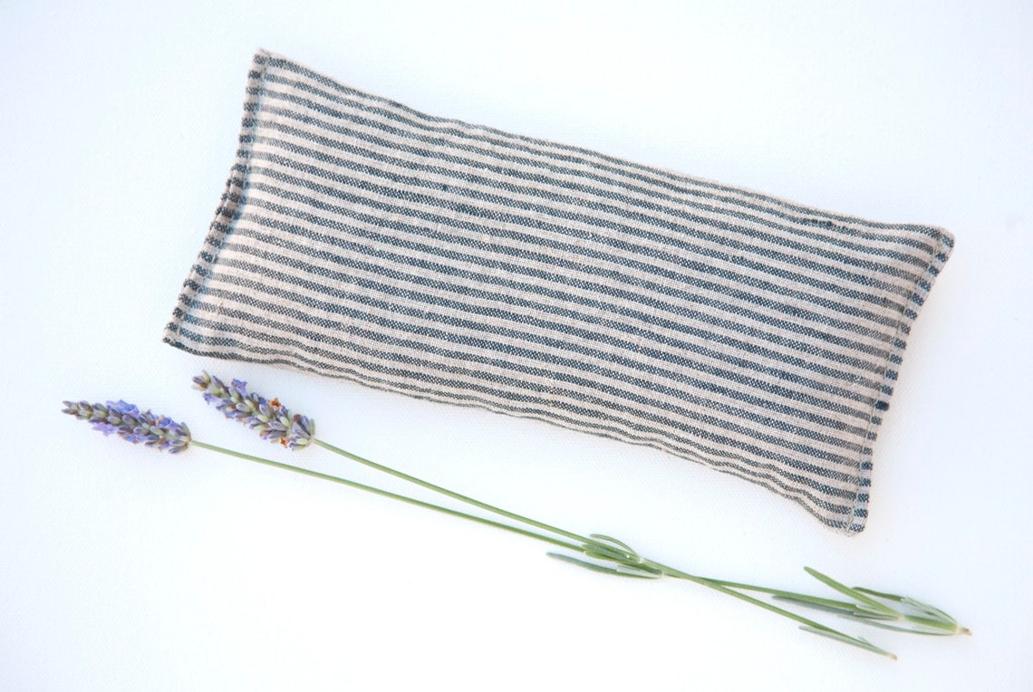 Eye Pillow - Linen Eye Pillow - Sleep Aid - Yoga Gift - Striped Eye ...
