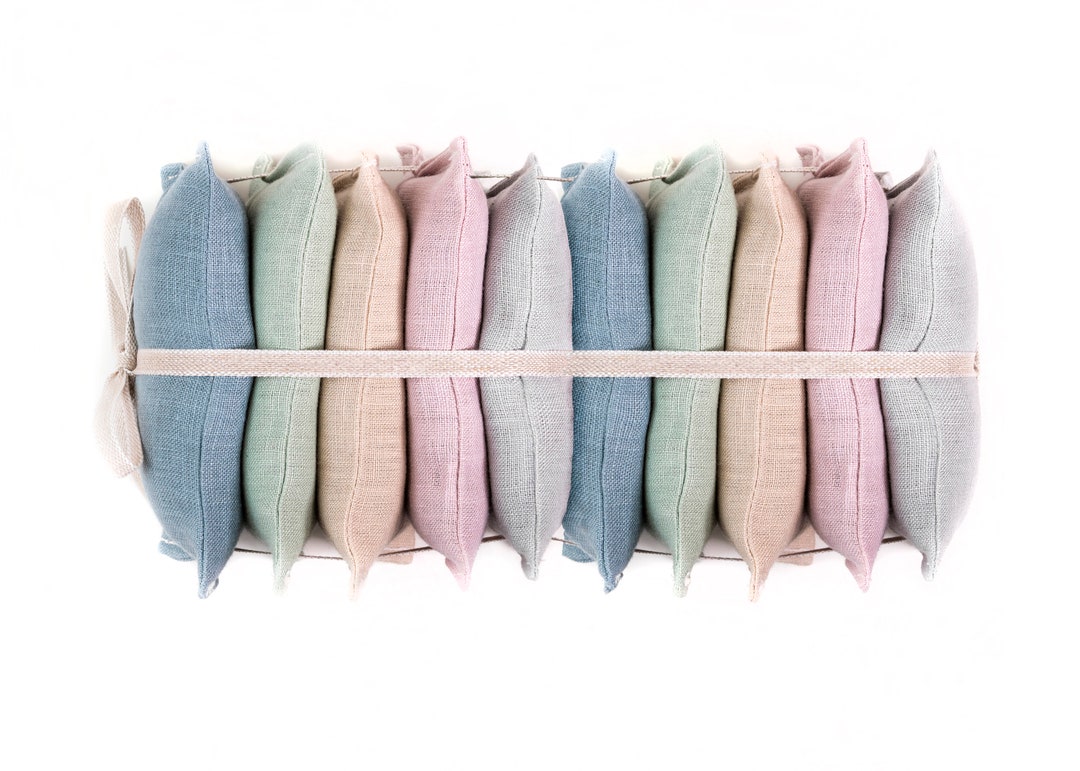 Organic Lavender Linen Sachet Set - Easter Basket Favor - Party Favors ...