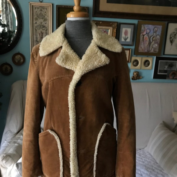 70s Shearling Coat - Etsy